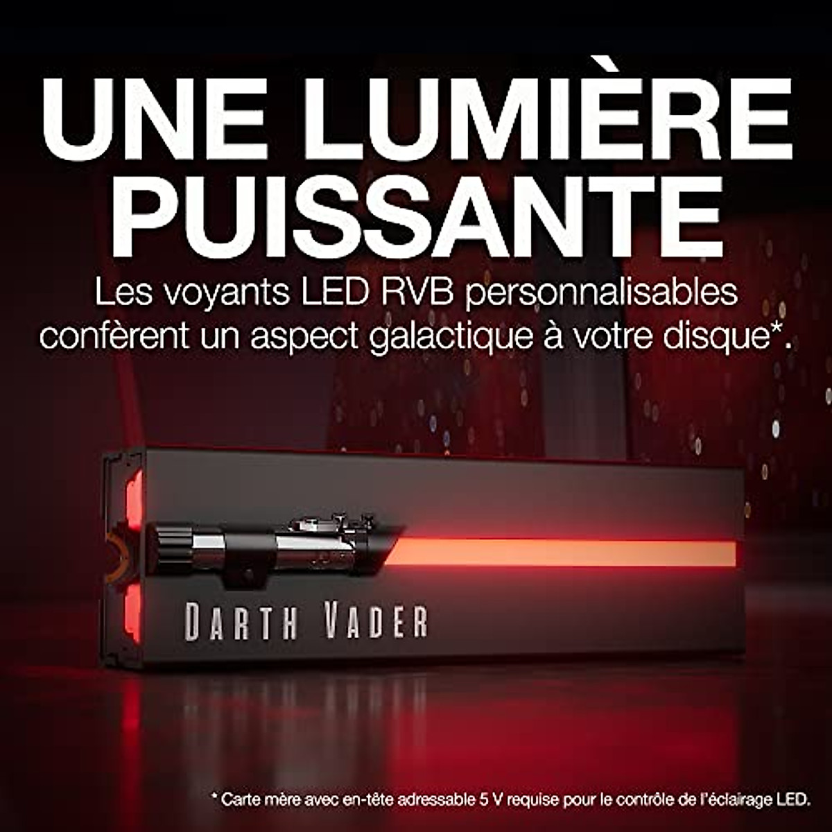 Seagate Lightsaber Collection Special Edition FireCuda SSD 1TB Solid State Drive - M.2 PCIe Gen4 ×4 NVMe 1.4, up to 7300MB/s, Customizable RGB LED Lightsabers (ZP1000GM3A053)