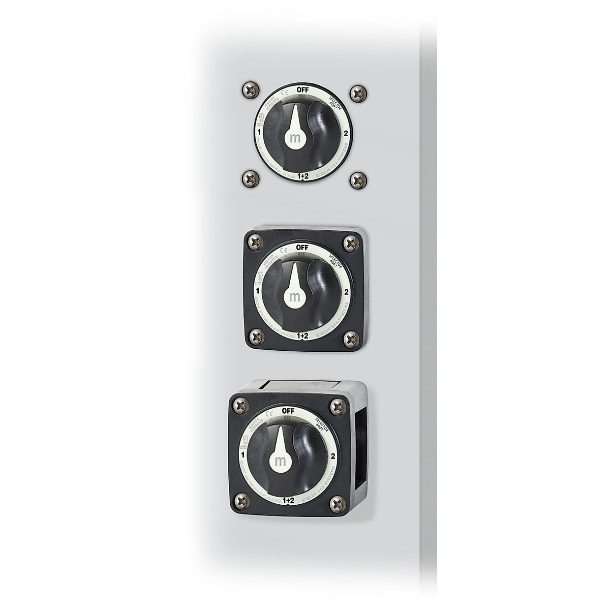 Blue Sea Systems 6007200 m-Series Battery Switch Selector, Black