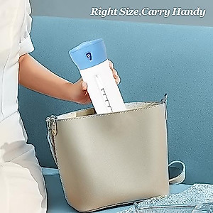 Harewu 4 in 1 Travel Liquid Dispenser Container, Portable Travel Leak Proof Container with 4 Liquid Dispensing Bottles.for Toiletries, Shampoo,Conditioner,Lotion,Shower Gel, Cosmetics (Blue)