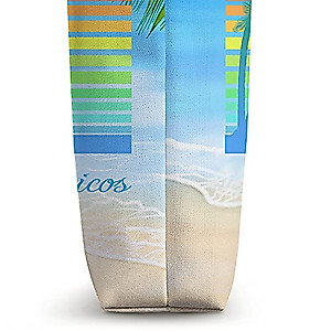 Vintage Turks Caicos Islands Sunset Retro Tote Bag