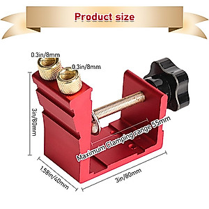 Comidox 1Set 15°Woodworking Inclined Hole Locator Hole Jig Kit Pocket Hole Drill Guide Jig Set for Professionals and Tool Enthusiasts
