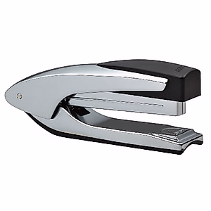 Bostitch Office Premium Executive Metal Desktop Stapler, Stand-Up Design, 20 Sheet Capacity, Staple Supply Indicator, Chrome