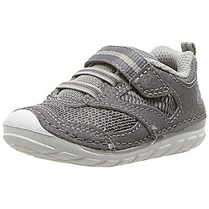 Stride Rite baby boys Adrian Athletic Sneaker, Grey, 4 Toddler US