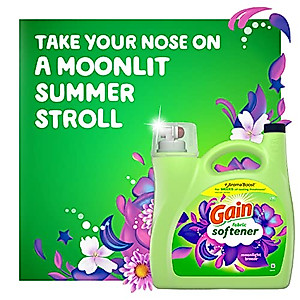 Gain Liquid Fabric Conditioner, Moonlight Breeze Fabric Softener, 190 loads, 164 fl oz
