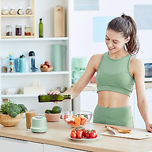 Electric Mason Jar Vacuum Sealer, Upgraded Smart Integrated Design Vacuum Sealer Kit, Auto Stop 1800mAh Rechargeable Vacuum Sealer with Regular and Wide Mouth Mason Jar Lids for Food Storage