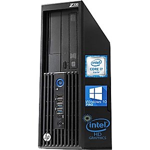 HP z230 Workstation SFF Desktop Computer, Intel Core i7-4770 Upto 3.9GHz, 16GB RAM, 512GB SSD 500GB HDD, HD Graphics 4600 4K, DisplayPort, HDMI, Wi-Fi, Bluetooth - Windows 10 Pro (Renewed)