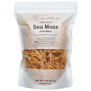 Sea Moss / Irish Moss - Wildcrafted - 100% Natural, Raw / Dried, Makes 120+ oz of Seamoss Gel, Imported from St. Lucia | Dr Sebi - (8oz)