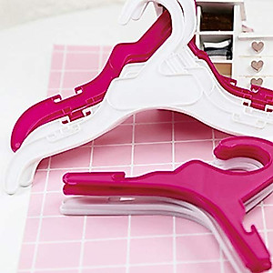 POPETPOP 10 Pack Dog Clothes Hangers- Pet Hangers Dog Apparel Kids Clothes Hangers Accessories for Small Dog Cat Clothes