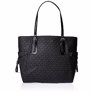 Michael Kors Voyager East/West Signature Tote One Size (Black)