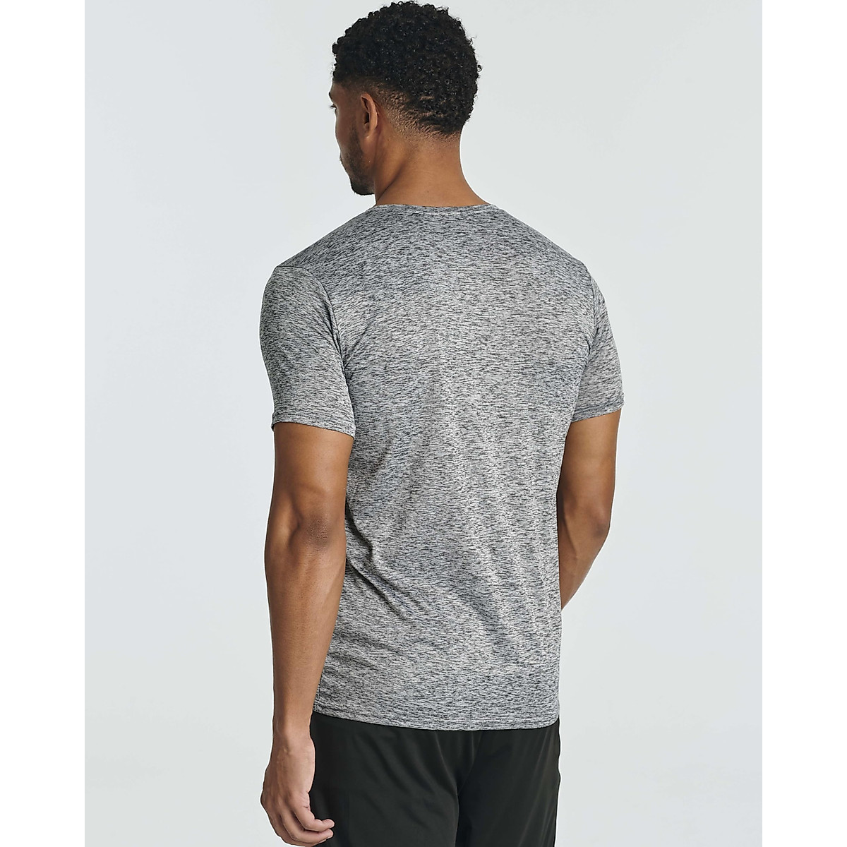 5 Pack Men’s Active Quick Dri Dry Fit Crew Neck T Shirts Athletic Running Gym Workout Short Sleeve Tee Tops Camisas para Hombres Summer