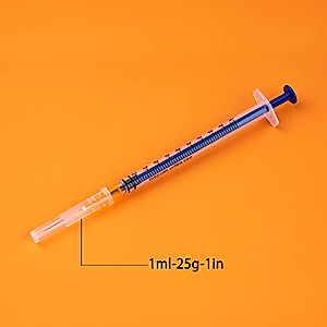 1ml/cc Lab Tool with 25Ga-1''Individually Wrapped (100Pack)