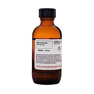 Innovating Science Silver Nitrate Solution, 0.1M, 50mL - The Curated Chemical Collection