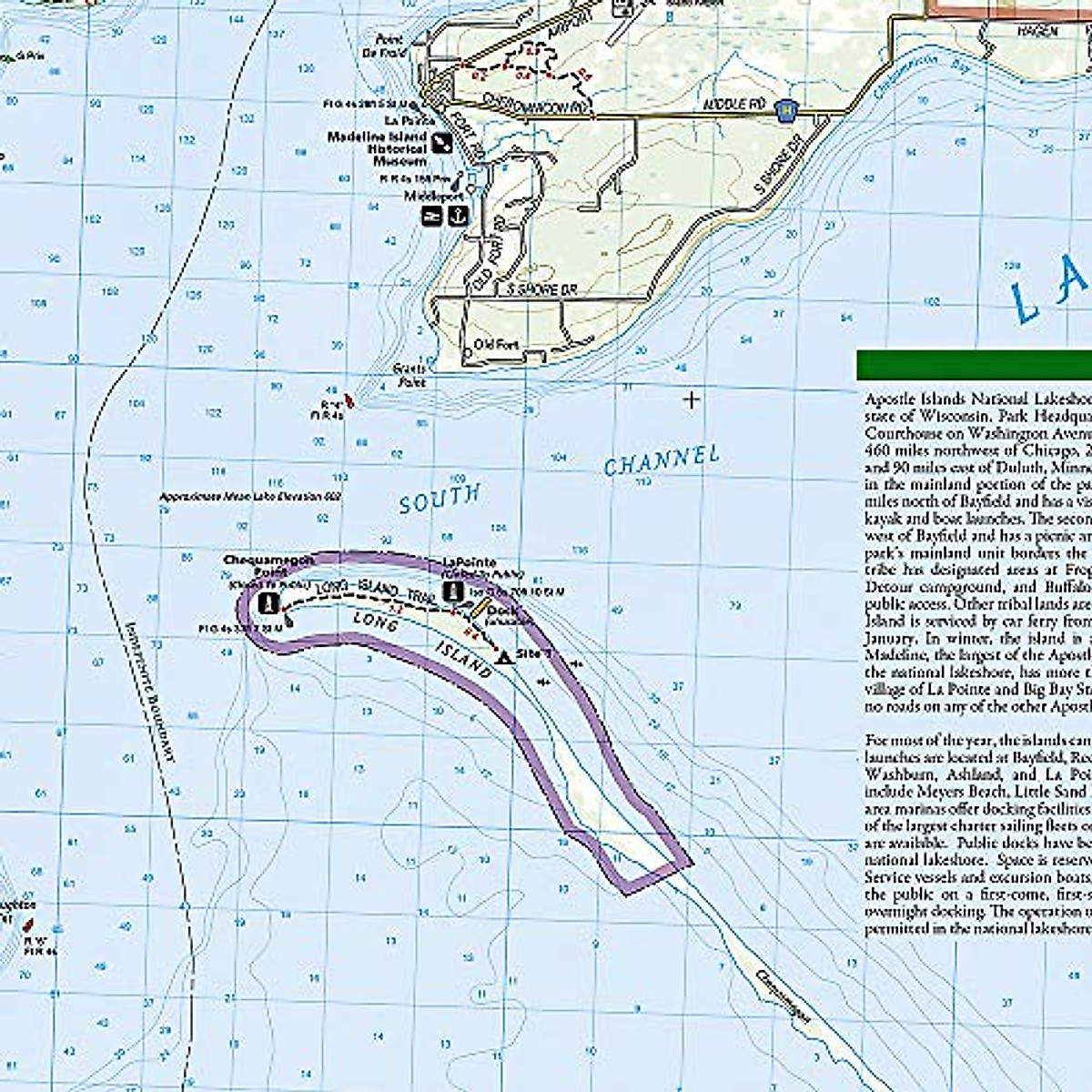 Apostle Islands National Lakeshore Map (National Geographic Trails Illustrated Map, 235)