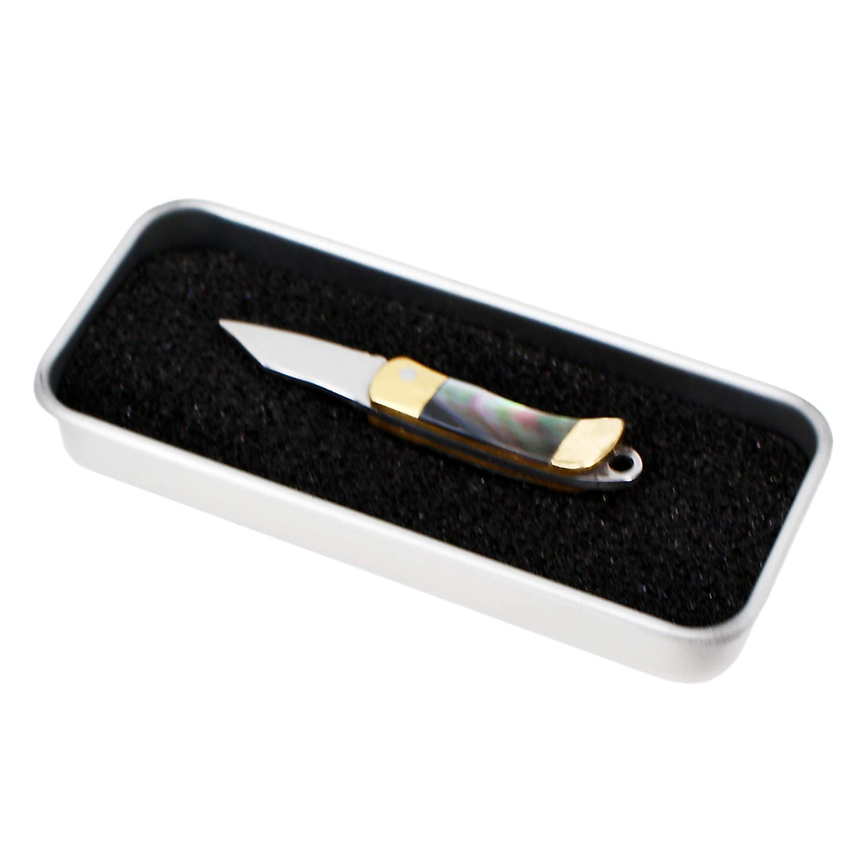 Miniature Gadgets Pocket Knife, Eastern Delights EDC Ultra Smallest Multifunction Cutting Blade Tool (Black Shell Handle)