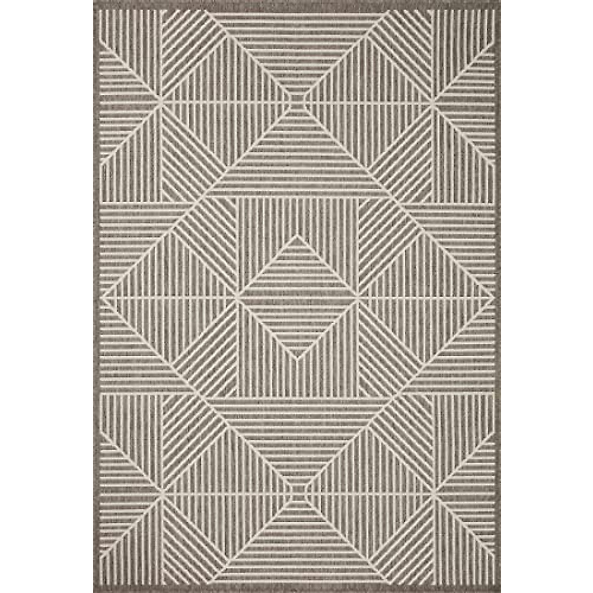 Loloi II Rainier Collection RAI-03 Natural/Ivory, Indoor/Outdoor 2'-2" x 3'-9" Accent Rug