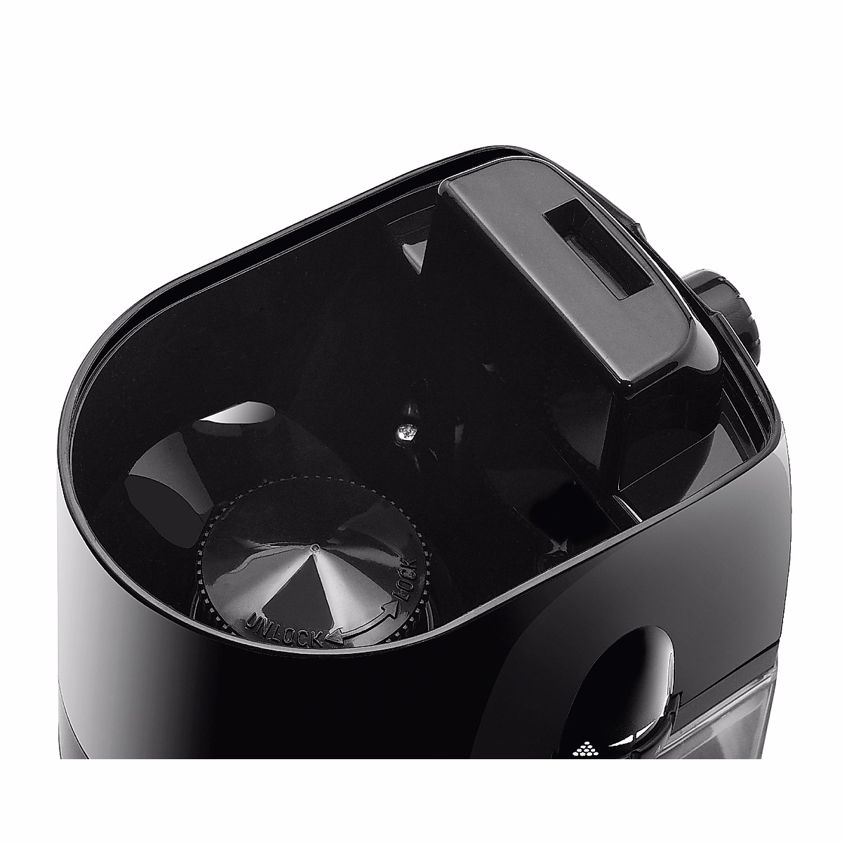 Chefman Coffee Grinder Electric Burr Mill - Freshly Grinds Up to 2.8oz Beans, Large Hopper with 17 Grinding Options for 2-12 Cups, Easy One Touch Operation, Cleaning Brush Included, Black