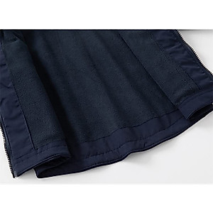 Baby Boys Girls Hooded Water-Resistant Windbreaker Jacket Zipper Coats Fleece Lined Windproof Lightweight Outerwear (Green,90/18-24 M,Unisex,Big Kid,US,Age,18 Months,24 Months)