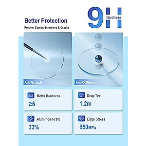 iDaPro Screen Protector for HUAWEI Watch GT 2 GT2 46mm Watch [4 Pack] Tempered Glass Anti-Scratch Bubble-Free Easy Installation