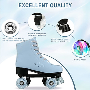 jessie Roller Skates for Women, Frosted Toddler Roller Skates Adjustable Holographic Women Roller Skates Girls Roller Skates Adults for Indoor Outdoor