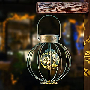 Hanging Solar Lanterns Table Lamp Flower Pattern¡­