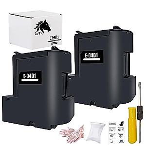 LiTuhorse T04D1 T04D100 Ink Maintenance Box for ET-15000 ET-4750 ET-4760 ET-3750 ET-3760 ET-2760 ET-3700 ET-3710 ET-3830 ET-3850 ET-4850 WF-2860 ET-5170 ET-M1000 ST-3000 XP-5100 Printers 2-Pack
