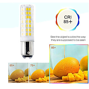 G MGY OLED BA15D LED Bulb, Dimmable BA15D LED Light Bulb, 60W Halogen Bulb Equivalent, 6W, AC120V, Double Contact Bayonet Base (White6000K, 4) …