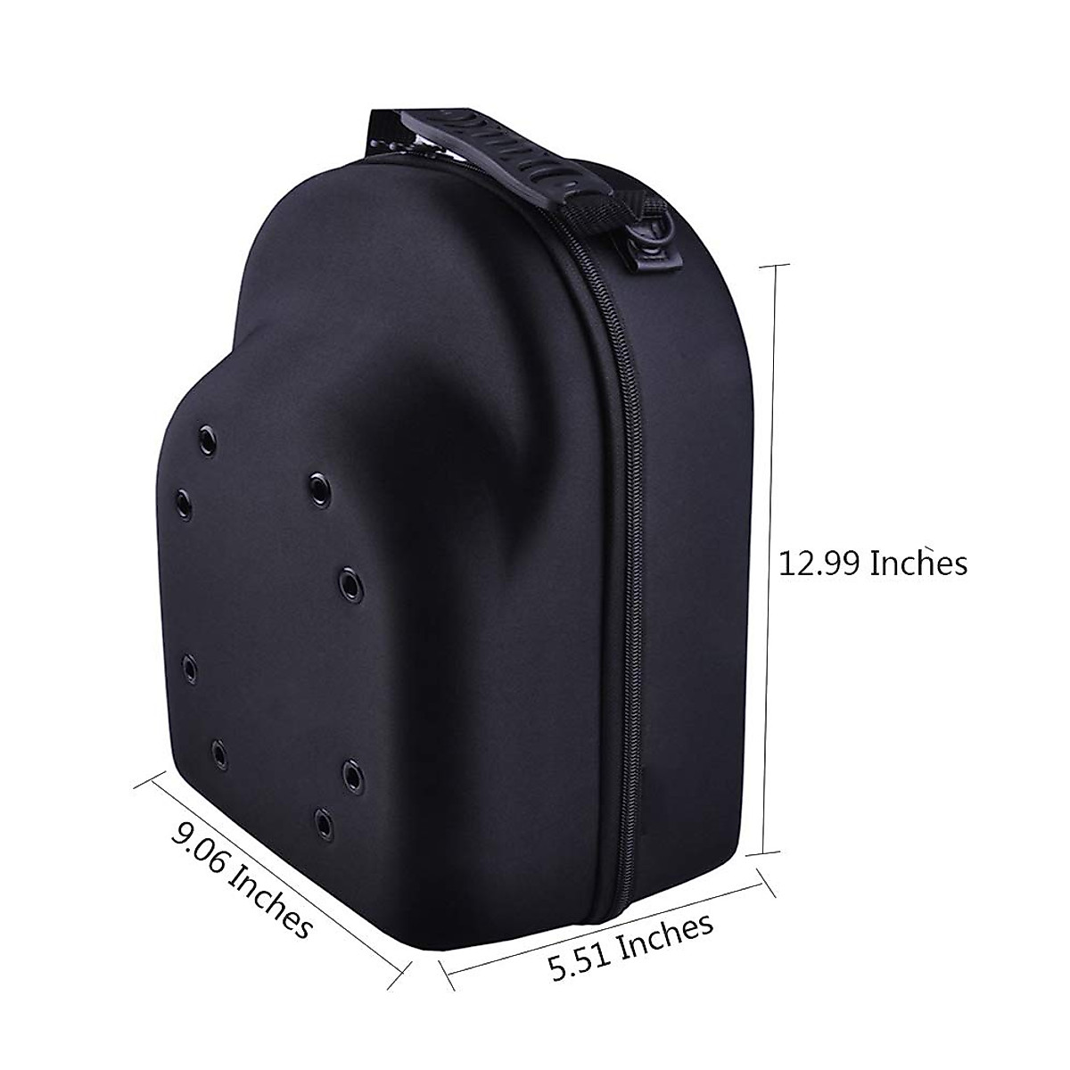 Sanseenia Hat Case for Travel, Hat Storage for Baseball Caps, Caps Carrier with Carry Handle & Shoulder Strap, Baseball Cap Organizer Holder for 6 Hats, Perfect for Traveling and Home Storage