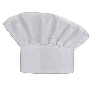 WearHome Chef Hat Adjustable Elastic Baker Kitchen Cooking Hat White