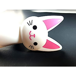 White Cat Style Beach Towel Clips Jumbo Size for Beach Chair, Cruise Beach Patio, Pool Accessories for Chairs, Household Clip, Baby Stroller. by C&H Solutions