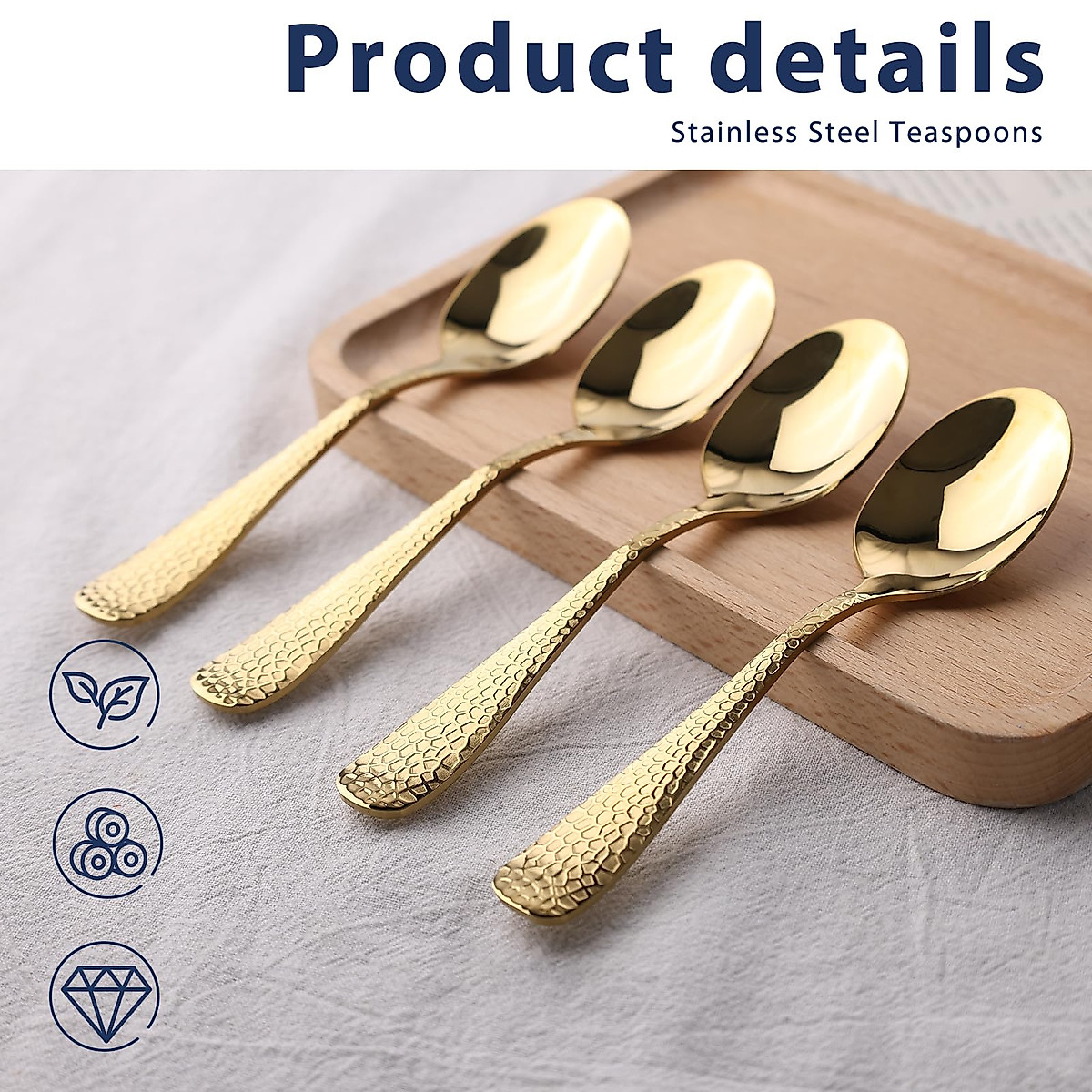 HANSGO Demitasse Espresso Spoons Set, Mini Coffee Spoons, Stainless Steel Small Spoons for Dessert Appetizer Coffee Tea, 5.5 Inch 14PCS