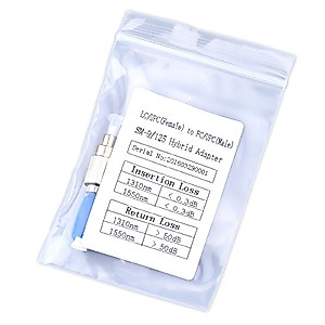 KELUSHI Fiber Optic Connector, FC Male to LC Female Hybrid Optical Fiber Convertor Adapter Compatible with Optical Power Meter Visual Fault Locator