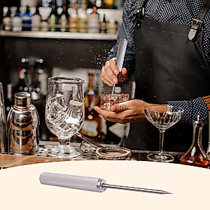 Aluminium Alloy Ice Pick, Ice Crusher Tea Chisel Removal Pick Crushed Knife Needle Professional Tool for Kitchen Bars Bartender Picnics Camping and Restaurant (Silver)