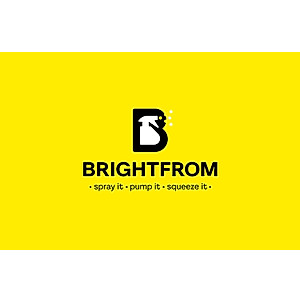 BRIGHTFROM Plastic Spray Bottle, 16 OZ Empty, Adjustable Trigger Spray Fine to Stream - Leak Proof, Clear, Refillable, Heavy Duty for Hair Salons, Cleaning, Cooking (Household/Commercial)