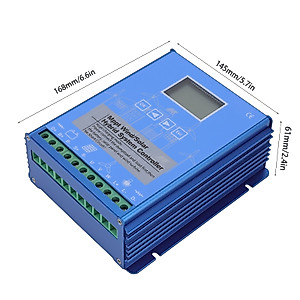 Solar Wind MPPT Charge Controller,4000W 12V 24V 48V 220V Wind Solar Hybrid Charge Controller Withauto Regulator for Home Use Windmill Turbine,24v