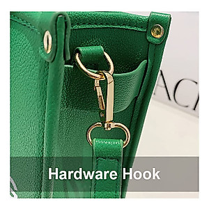 knzdvoy Women's The Tote Bag, Large Satchel Tote Bag for Autumn Winter Tote Bag Fashion Large Capacity Messenger Bag (10.6'' L X 9''H X 4.3'' T,Black)