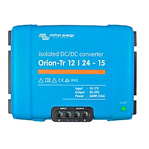 Victron Energy Orion-Tr IP43 12/24-Volt 15 amp 360-Watt Isolated DC-DC Converter