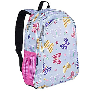 Wildkin 15 Inch Kids Backpack Bundle with Lunch Bag (Butterfly Garden)