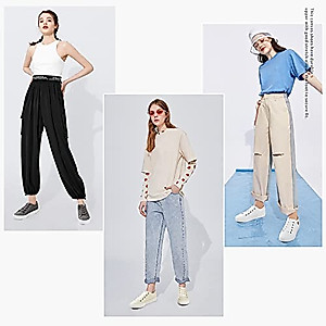 Women's Sneakers Canvas Shoes for Women Lace up Fashion Canvas Sneakers Classic Low Top Casual Shoes（White.US6）