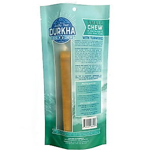 Durkha Himalayan Cheese Chews with Turmeric | Natural Long Lasting, Cheese Dog Treats| Great for Aggressive Chewers | Does Not Stain Carpets or Furniture. (1 Pack, Small (2CT/Min.4OZ))