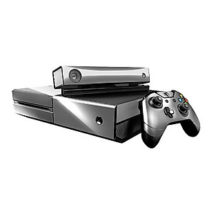 Silver Chrome Mirror - Vinyl Decal Mod Skin Kit by System Skins - Compatible with Microsoft Xbox One (XB1)