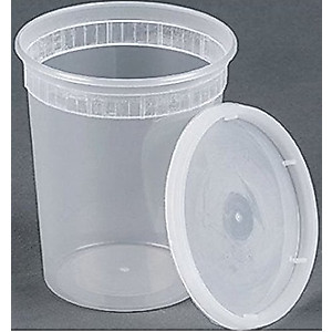 YW Deli Food Container, 100 Pack, Clear