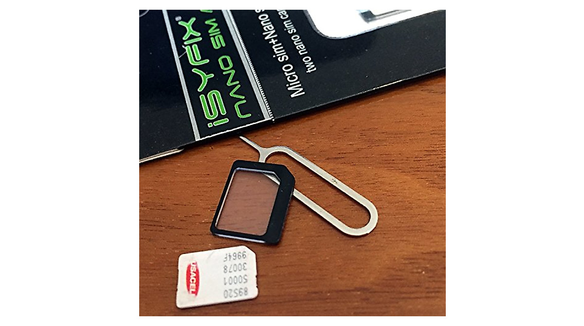 iSYFIX Sim Card Adapter Nano Micro - Standard 4 in 1 Converter Kit with ...