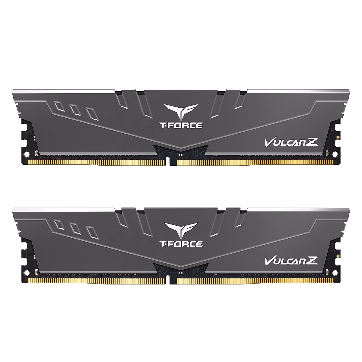 TEAMGROUP T-Force Vulcan Z DDR4 16GB Kit (2x8GB) 3200MHz (PC4-25600) CL16 Desktop Memory Module Ram (Gray) - TLZGD416G3200HC16CDC01