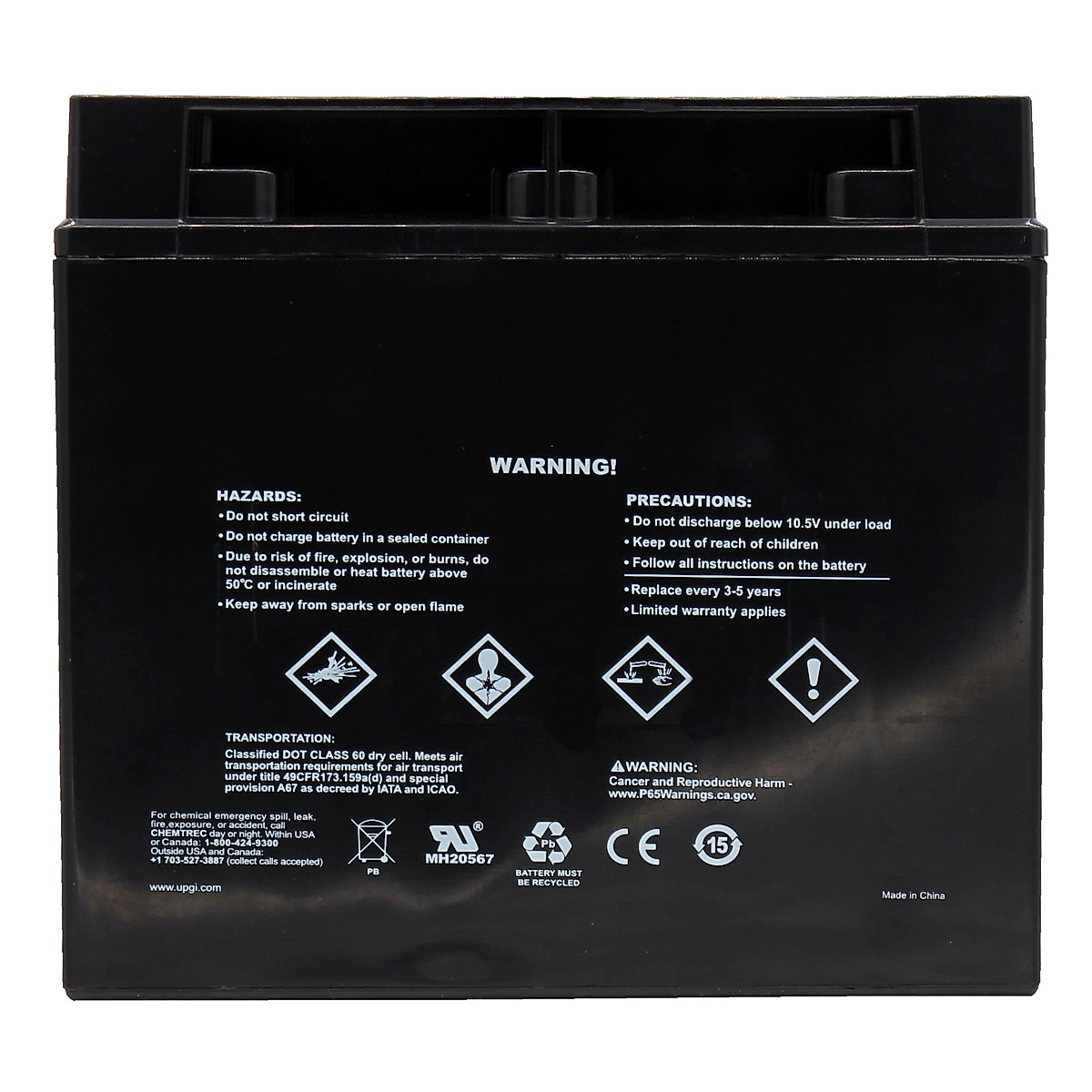 UPG New Replacement Battery for DR Power Field Mower 10483 104837 12V 17AH 18AH