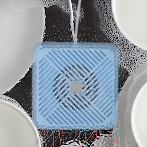 lesiega Portable Mini Dishwasher USB Sound Vibration Electrolytic Water Purification Waterproof Ideal for Fruits Compact and Convenient Fruit Dishwasher(BLUE)