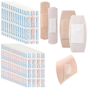100 Pcs Silicone Adhesive Bandages Bulk Sensitive Skin Bandages Painless Removal Silicone Bandages for Sensitive Fragile Skin Elderly Painless Removal Delicate Sensitive Skin