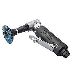 PROSHI 1/4 inch angle air die grinder with 4 pcs 2" roll lock sanding discs