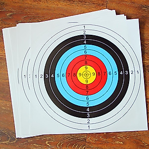 35Pcs Archery Paper Targets Arrow Targets for Air-Soft, BB Guns, Air Rifles Shooting Accessories Ideal for Daily Shooting Practice for Archery Enthusiasts Beginner, 15.6x15.6inch