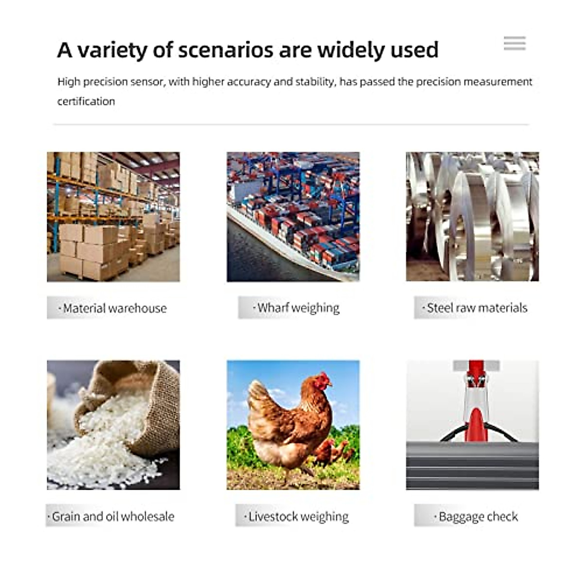 QHYXT Digital Crane Scale Digital Crane Scale 500kg/1000lb Industrial Heavy Duty Scale High Accuracy Electronic Hanging Scale with HD Large Screen with Accurate Senso