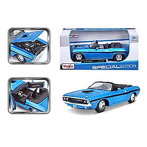 Maisto 1:24 Scale 1970 Dodge Challenger R/T Convertible Diecast Vehicle (Colors May Vary)
